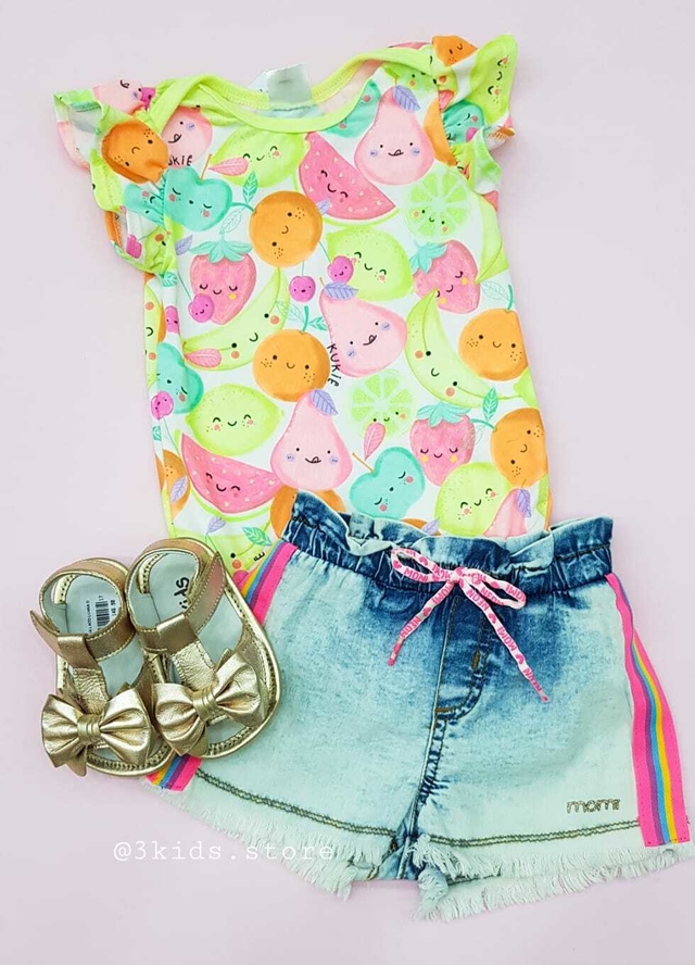 Body Bebê Frutinhas Neon Kukiê 52900 - 3Kids