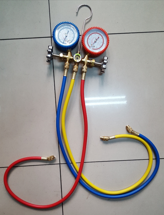 Conjunto De Manifold Manometro R12 R22 R134a R404a Ecotools