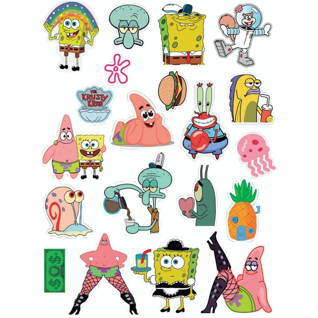 Stickers Waterproof Bob Esponja Kime Deco