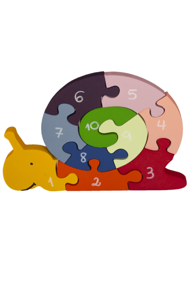 Quebra-cabeça com números Caracol Quebra-cabeça com números Caracol