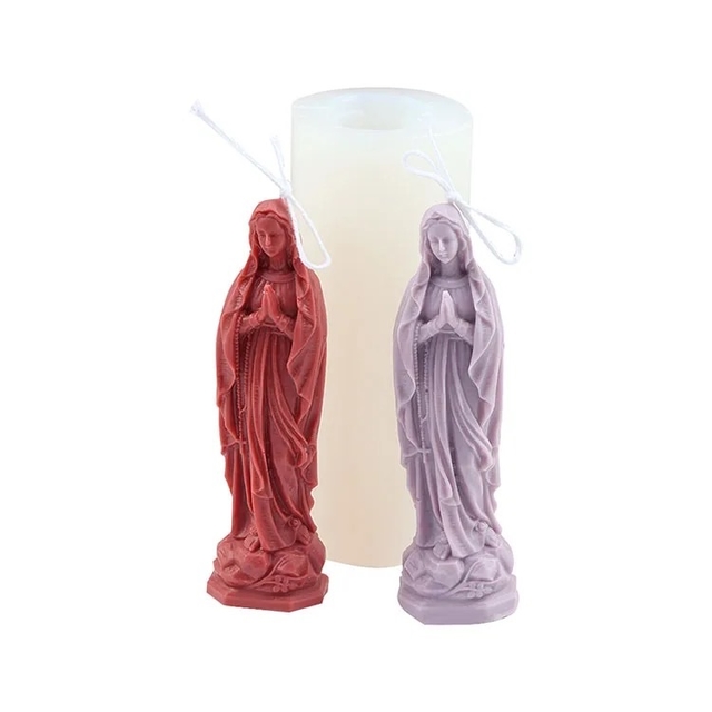 Molde Silicona Ideal Vela Modelo Virgen