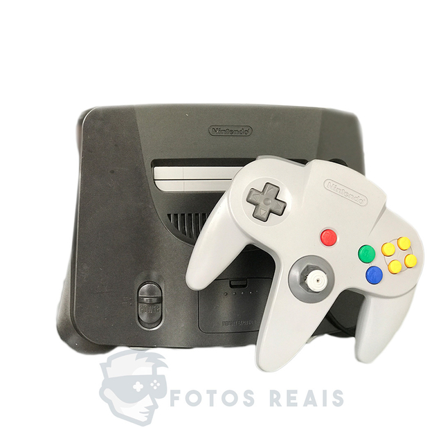 CONSOLE NINTENDO 64 PRETO SEMINOVO N64