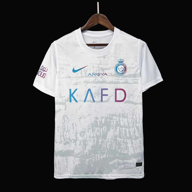 Camisa Do Al Nassr Iii 23 24 Masculina Branca Zeeta