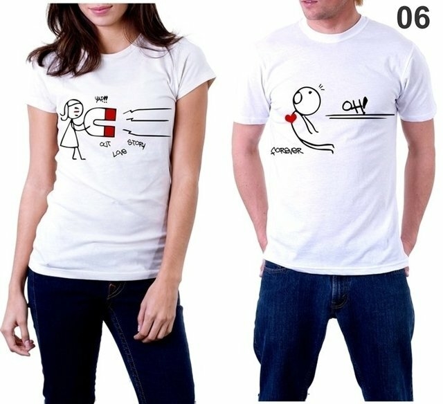Kit Camiseta Personalizada Casal Recém Casados Namorados Noivos 06