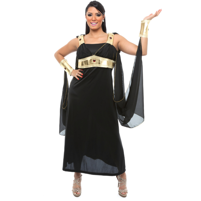 Fantasia Medieval Deusa Grega Adulto Feminina