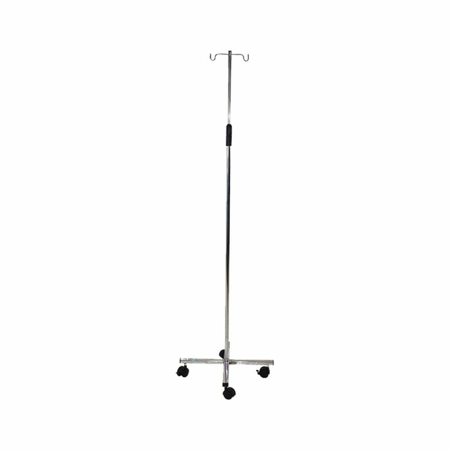 Suporte P/ Soro Em Aço Inox Com Rodízios - PE2757 Suporte P/ Soro Em Aço Inox Com Rodízios - PE2757