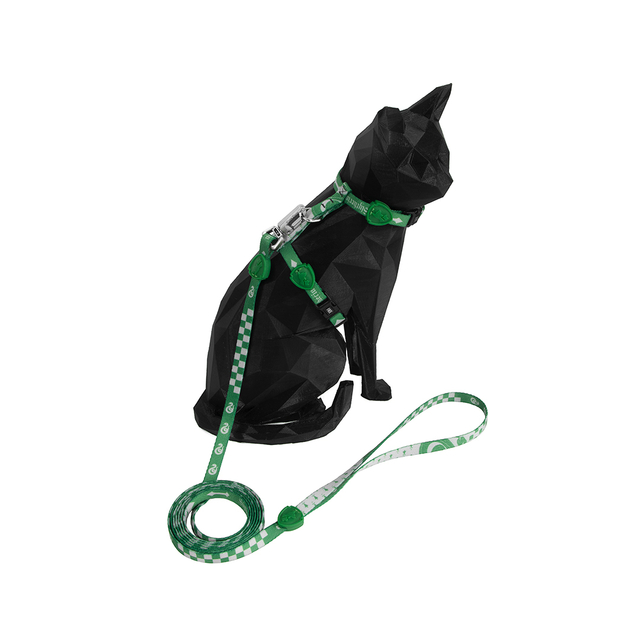 Peitoral com Guia Harry Potter - Sonserina para Gatos Peitoral com Guia Harry Potter - Sonserina para Gatos