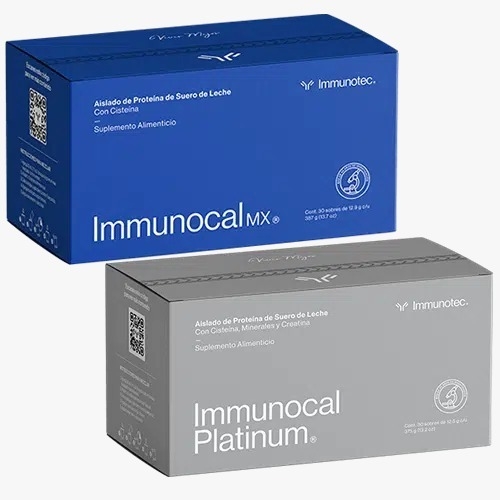 Immunocal Mx y Platinum Combo Immunotec 2 Pack 60 Sobres
