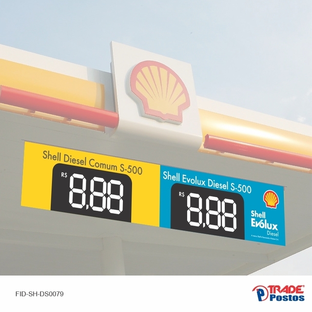Faixa Shell 1x5m Diesel Comum S500 Diesel Evolux S500 /FID-SH-DS0079