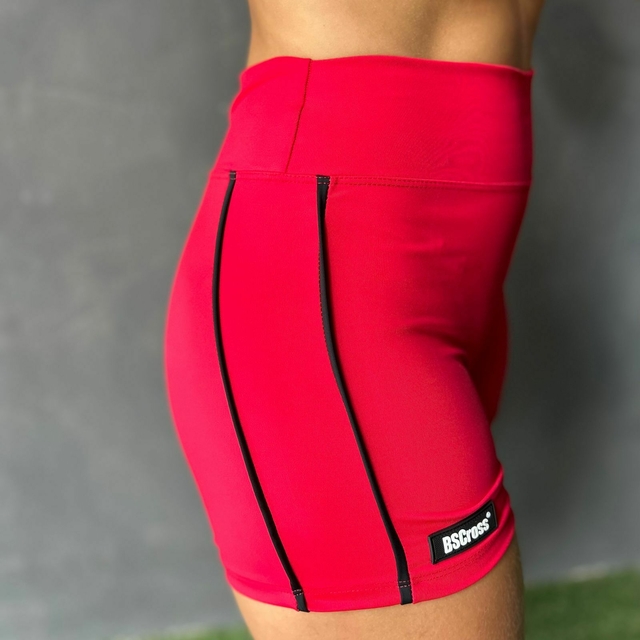 Short Fem Intermediário C/ Debrum Bs Vermelho