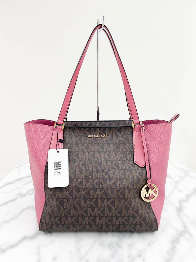 Bolsa Michael Kors Kimberly Large Rosa Monograma