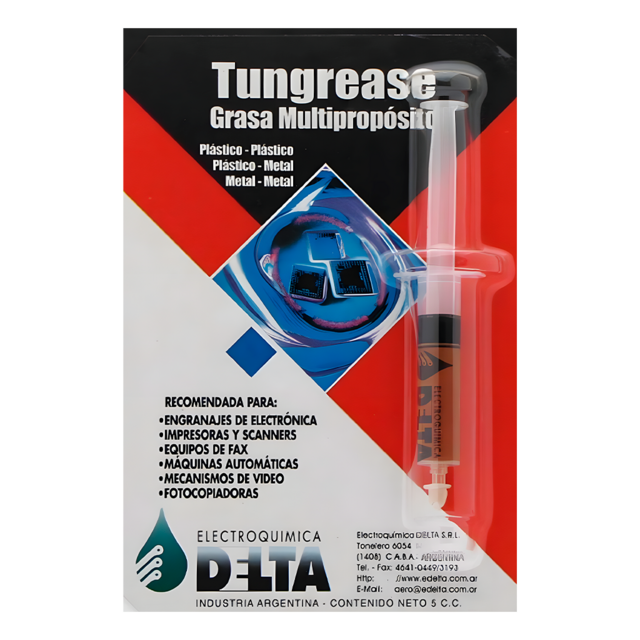 Tungrease Grasa Multipropósito Jeringa 5 cc. Delta GM