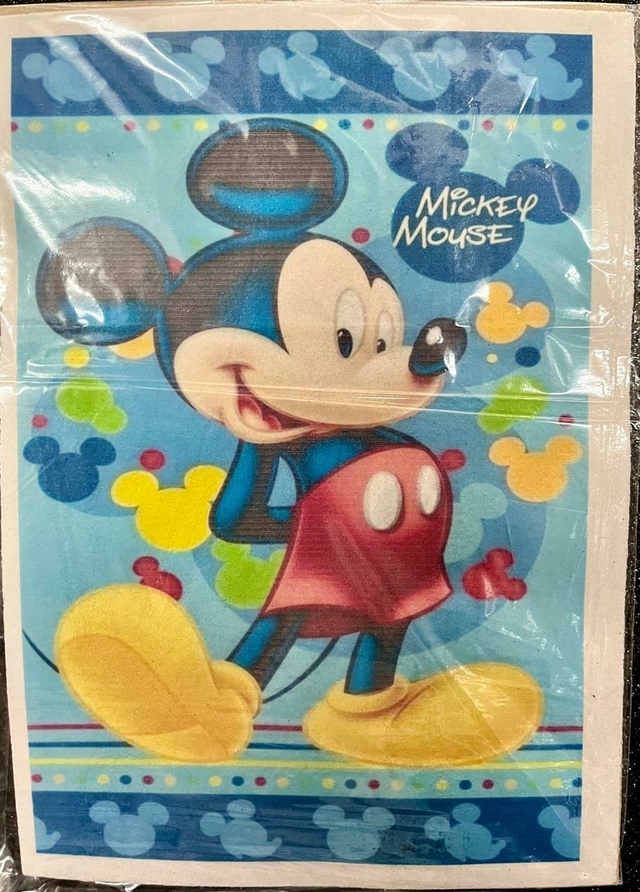 Lamina Comestible Rectangular MICKEY - Cotillón Oeste