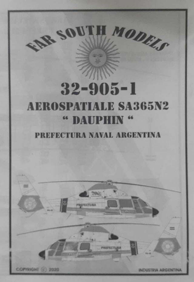 Far South Models 1/32 32-905-1 Aerospatiale Sa365N2 Dauphin