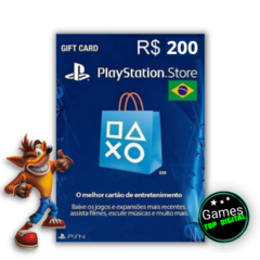 Cartao PSN R 200 Reais Playstation Network Brasil I GIFT CARD Envio em 15 minutos