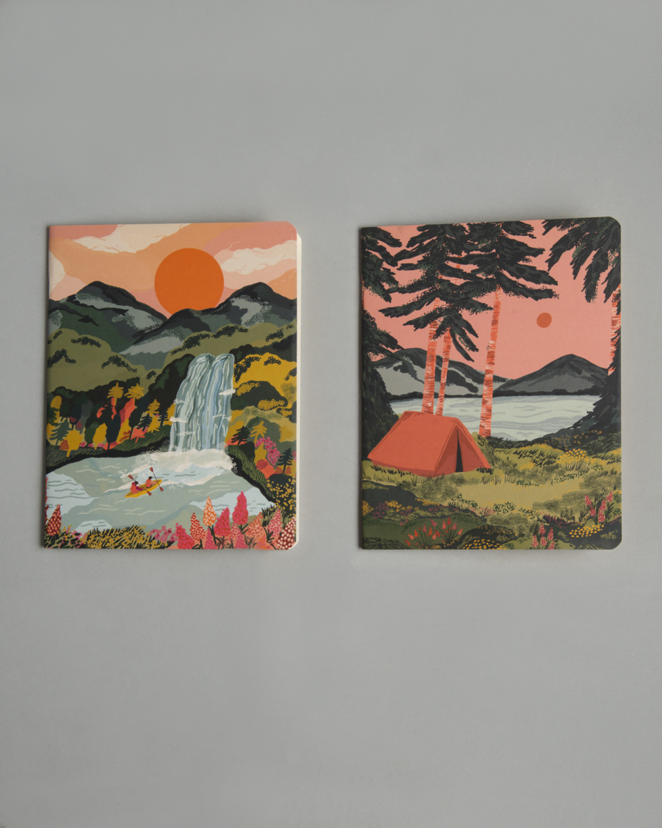 Verano Pack 2 Libretas Grandes 20x25 Cm