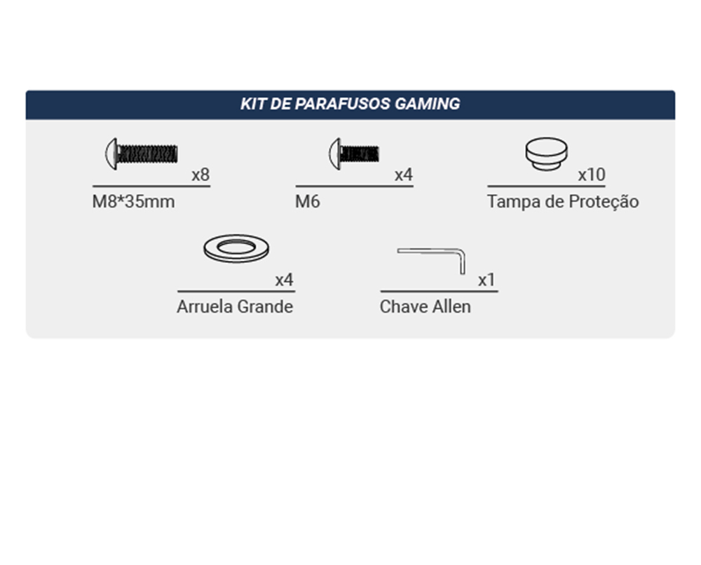 Kit Parafusos DT3 GT Kit Parafusos DT3 GT
