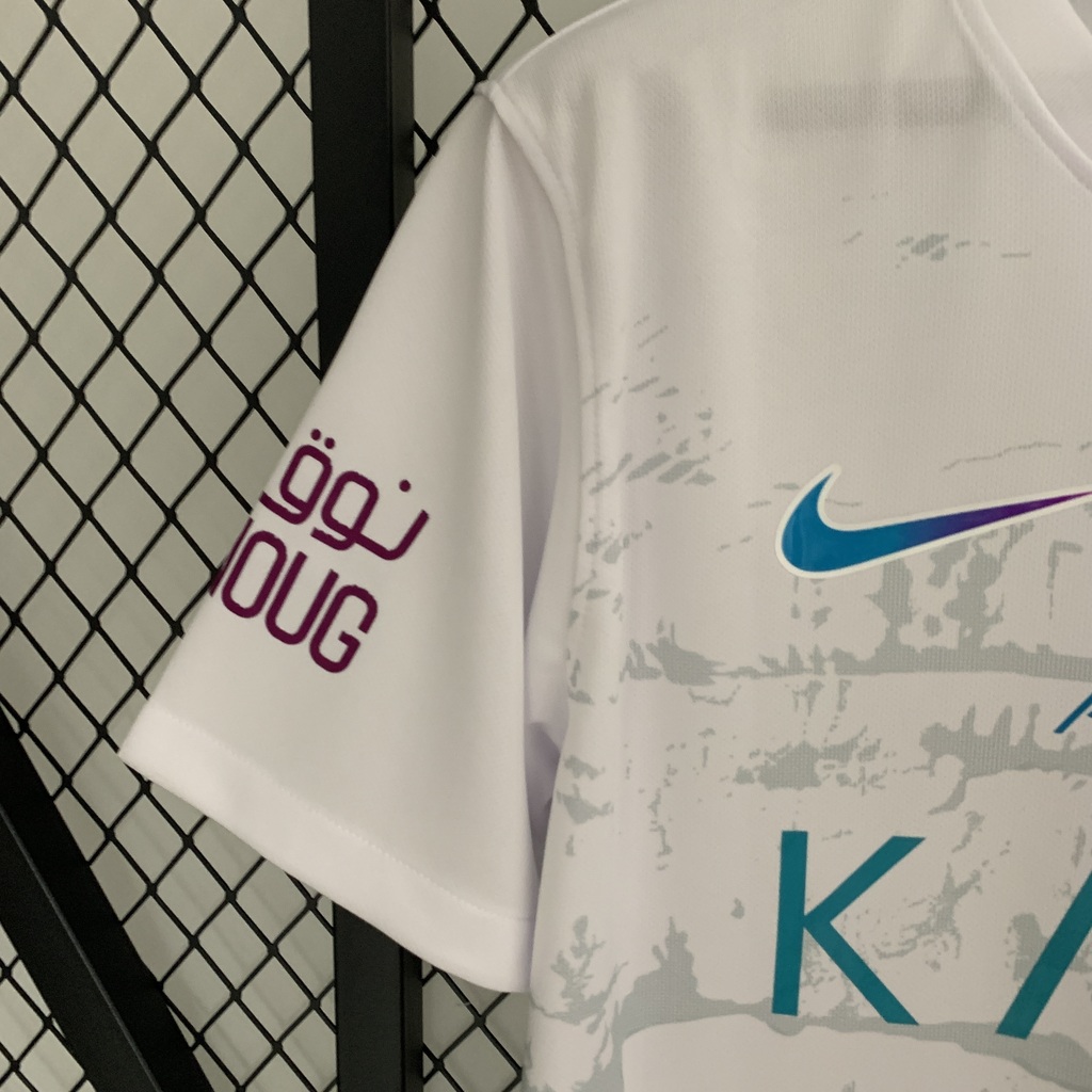 Camisa Nike Al Nassr 2023 24 Torcedor Masculina Branca