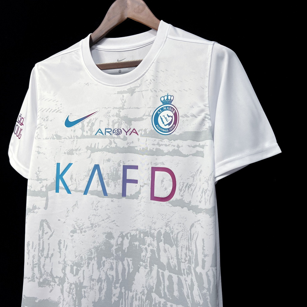 Camisa Do Al Nassr Iii 23 24 Masculina Branca Zeeta