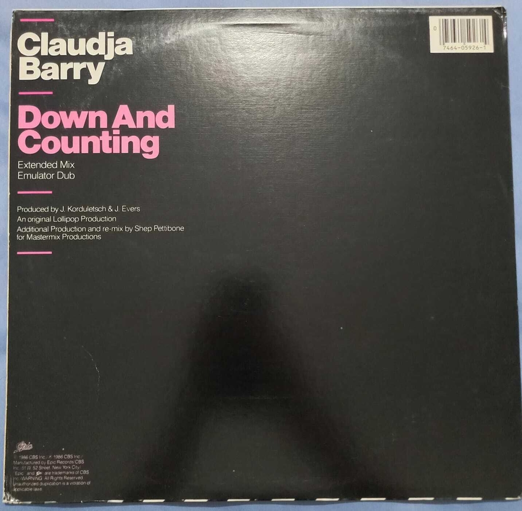 Disco de Vinil LP Claudja Barry Down and Counting