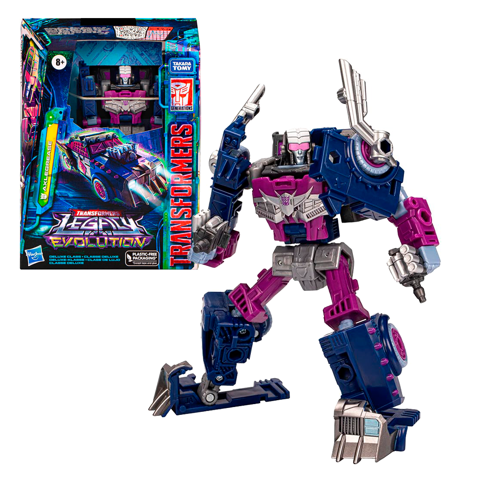 Boneco Transformers Decepticon Axlegrease escala Deluxe Legacy Evolution Hasbro