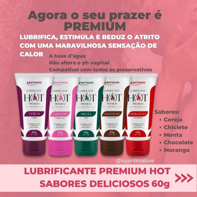 lubrificante hot premium la pimienta beijável morango lubrificante hot premium la pimienta beijável morango