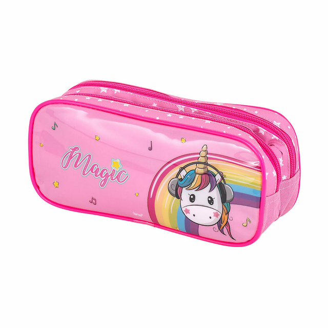 Cartuchera Escolar Unicornio Brw Rosa - EYPAPEL