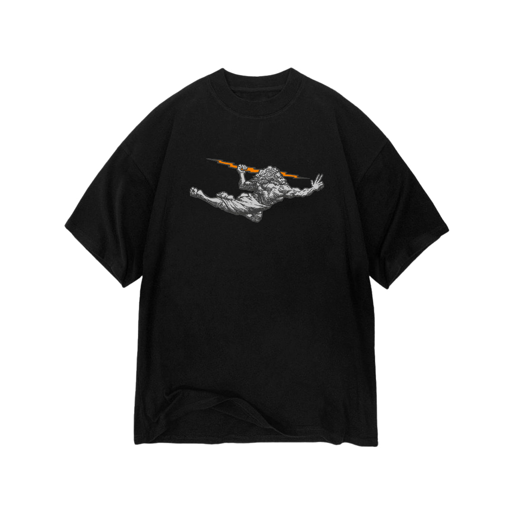Camiseta Oversized Preta Thunder God Dark Camiseta Oversized Preta Thunder God Dark