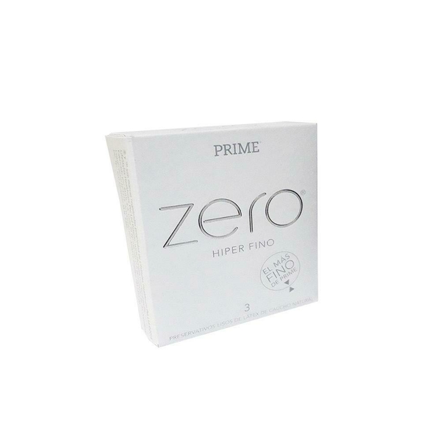 Preservativo de Latex Prime Zero Híper Fino x 3 Unidades