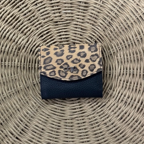 Billetera Jazmin Print con Negro - Comprar en Cajubags