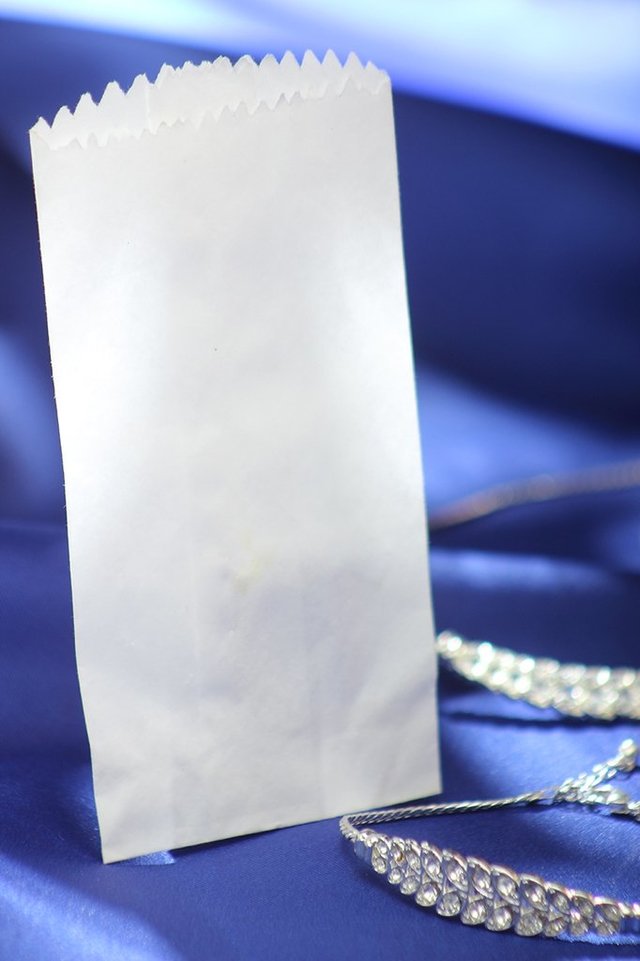 Bolsas De Papel Kraft Blancas Paquetes Por 100 Und
