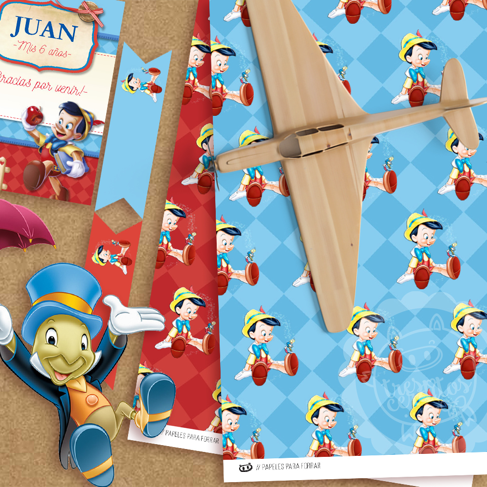 Kit imprimible Pinocchio