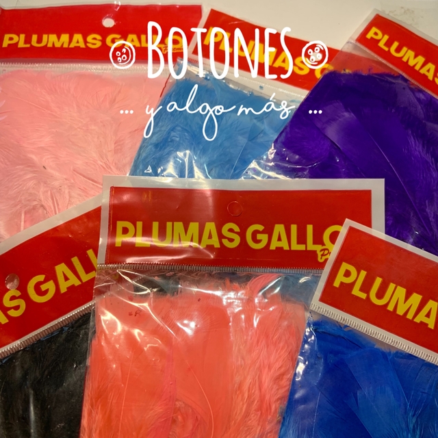 PLUMA DE GALLO - X 50 - 5cm-12cm (COD:1735)
