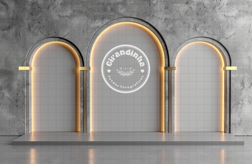 Fundo fotografico Arcos de Led